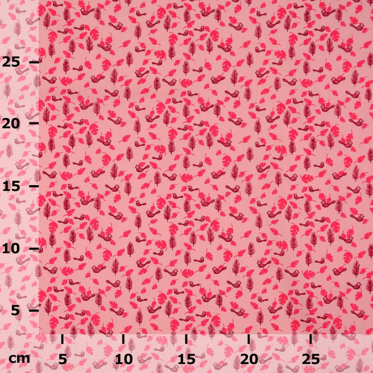 Baumwollstoff Popeline Frühling, rosa | Patchworkstoffe | Stoffe Schulz